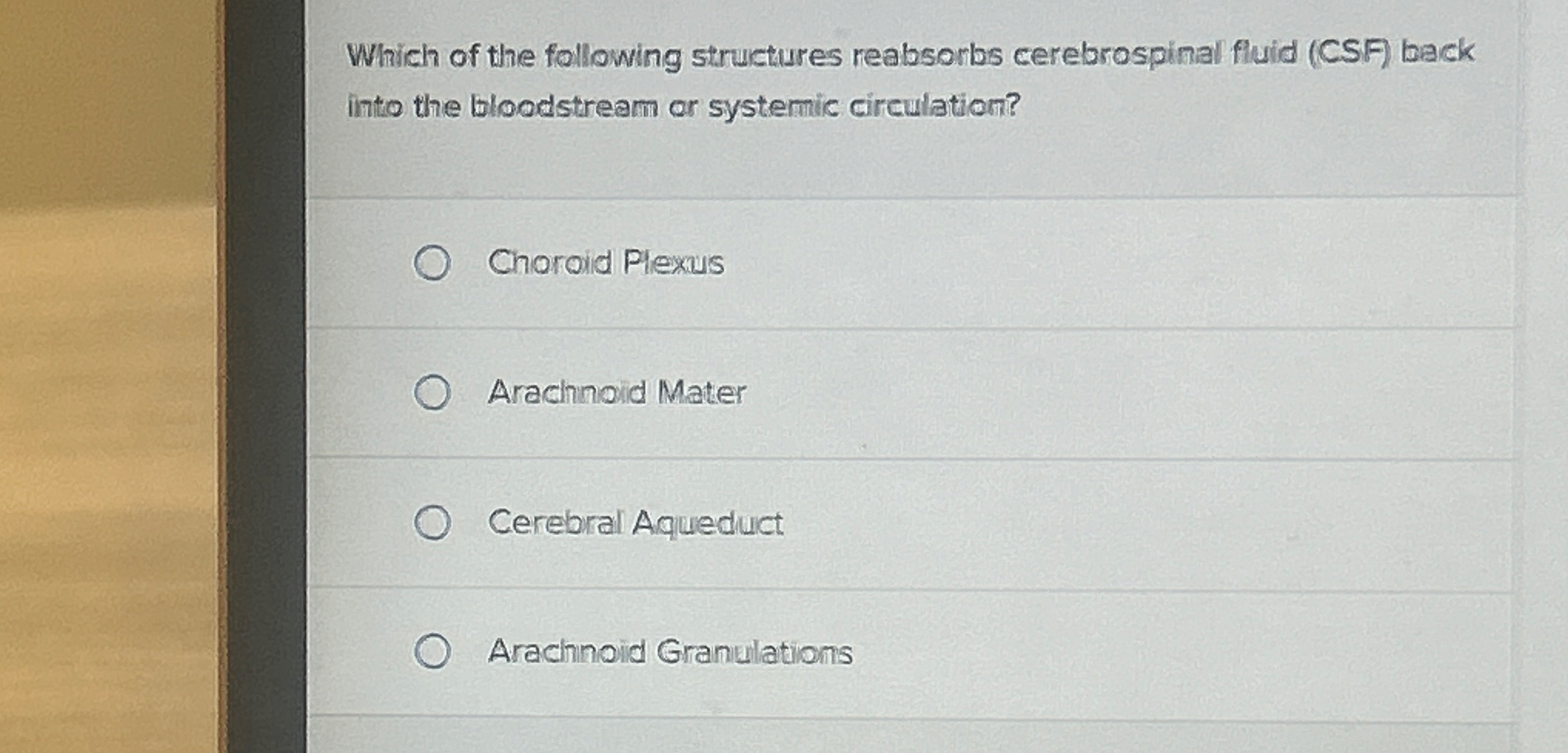 Solved Which of the following structures reabsorbs | Chegg.com
