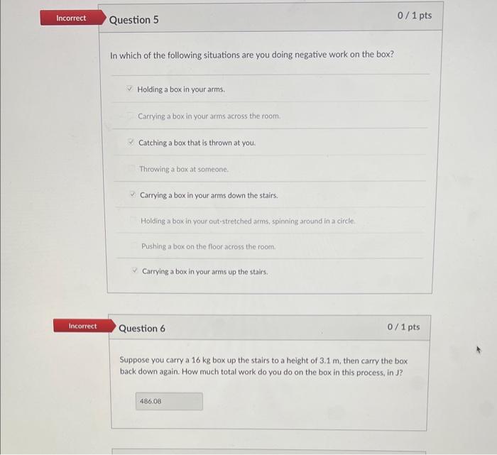 Solved In which of the following situations are you doing | Chegg.com
