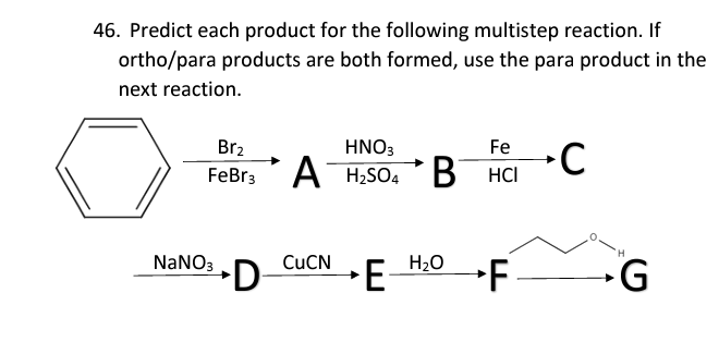 Solved Predict each product for the following multistep | Chegg.com