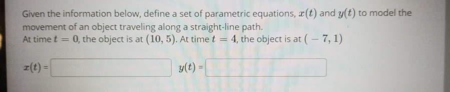 Solved Given the information below, define a set of | Chegg.com