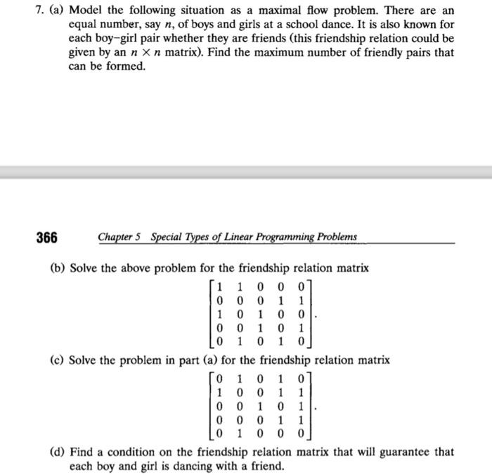 Solved (a) Model the following situation as a maximal flow | Chegg.com