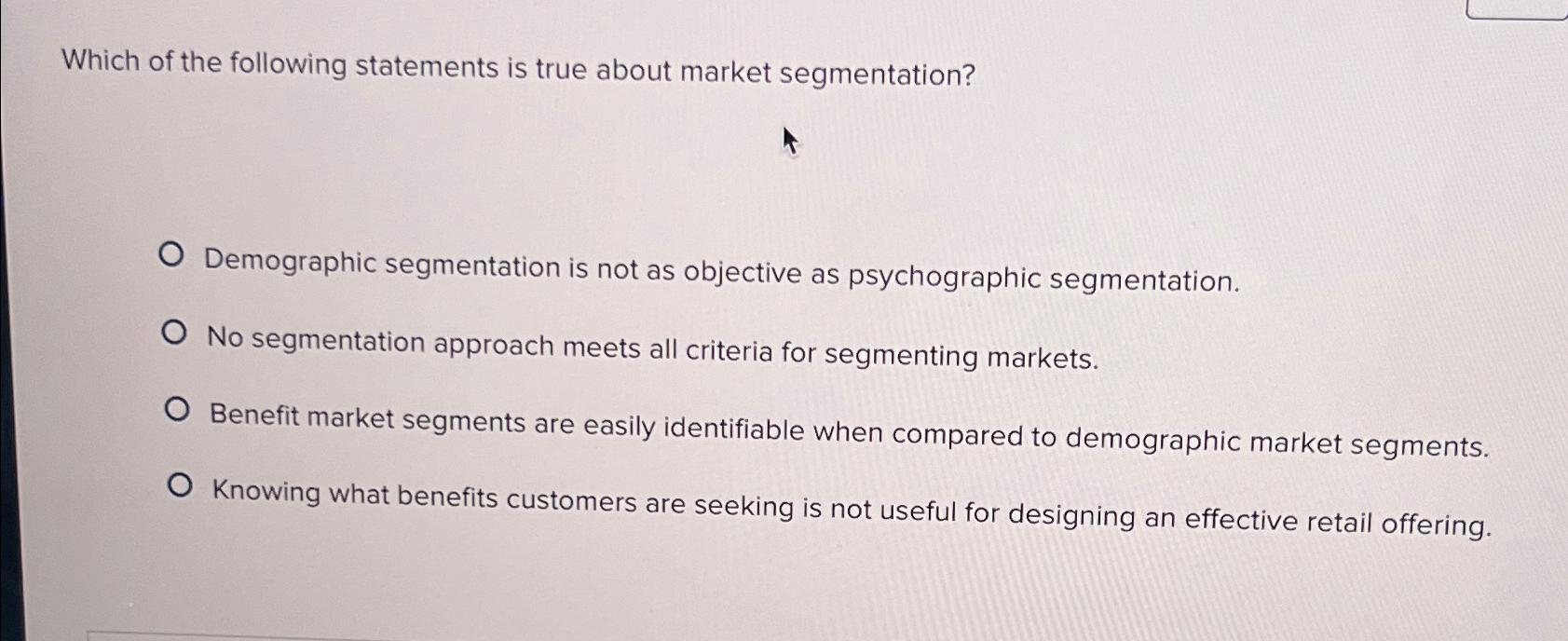 Solved Which of the following statements is true about | Chegg.com