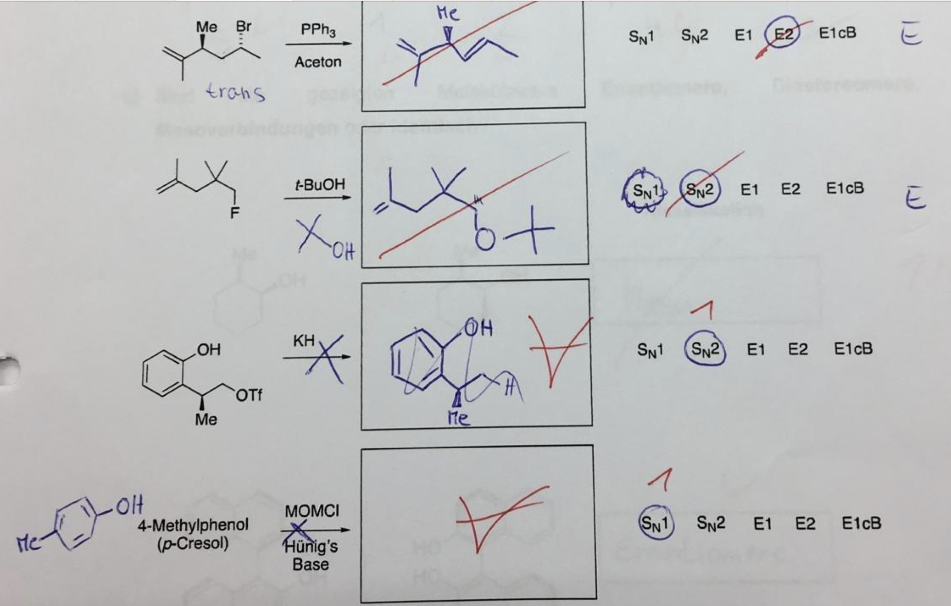 Predict the mechanism as SN1, ﻿SN2, ﻿E1 ﻿or E2 ﻿or | Chegg.com