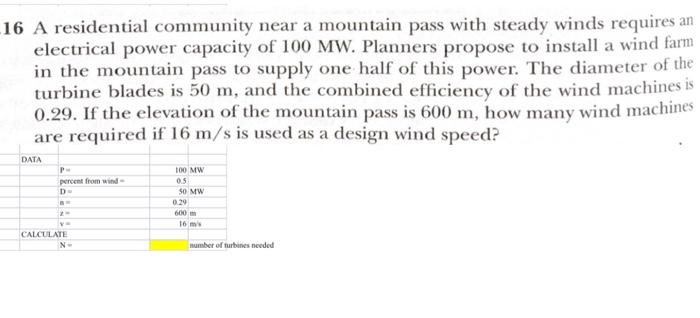 Solved 3.12 A small HAWT in Albany, New York, has a blade | Chegg.com