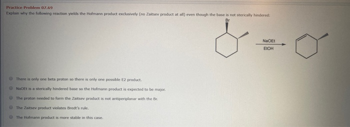 Solved Practice Problem 07.69 Explain why the following | Chegg.com