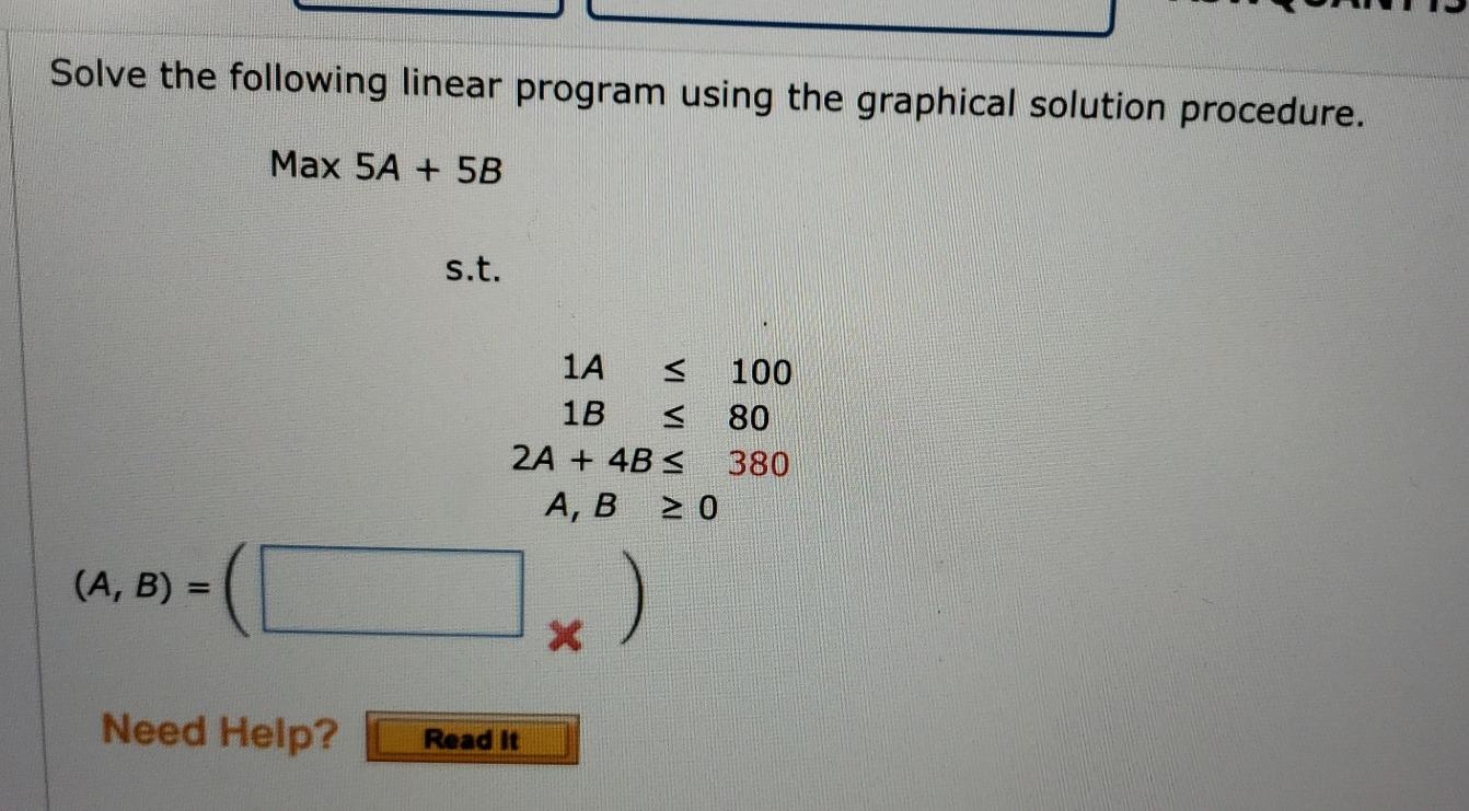 Solved Solve the following linear program using the | Chegg.com