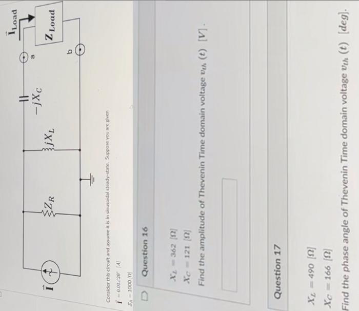 Solved Consider this circuit and assume it is in sinusoidal | Chegg.com