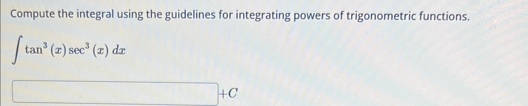 Solved Compute the integral using the guidelines for | Chegg.com