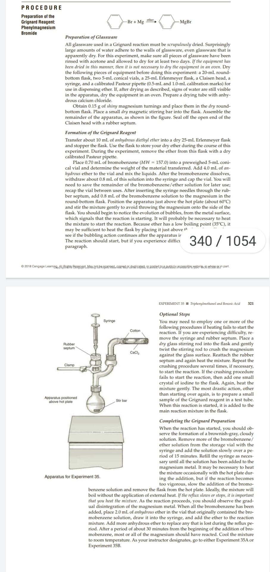 Solved Why is diethyl ether used as a solvent in this lab? | Chegg.com
