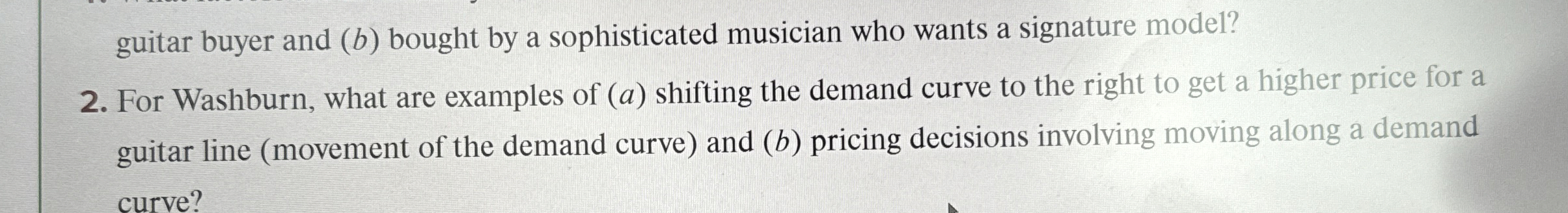 Solved 2. ﻿For Washburn, what are examples of (a) ﻿shifting | Chegg.com