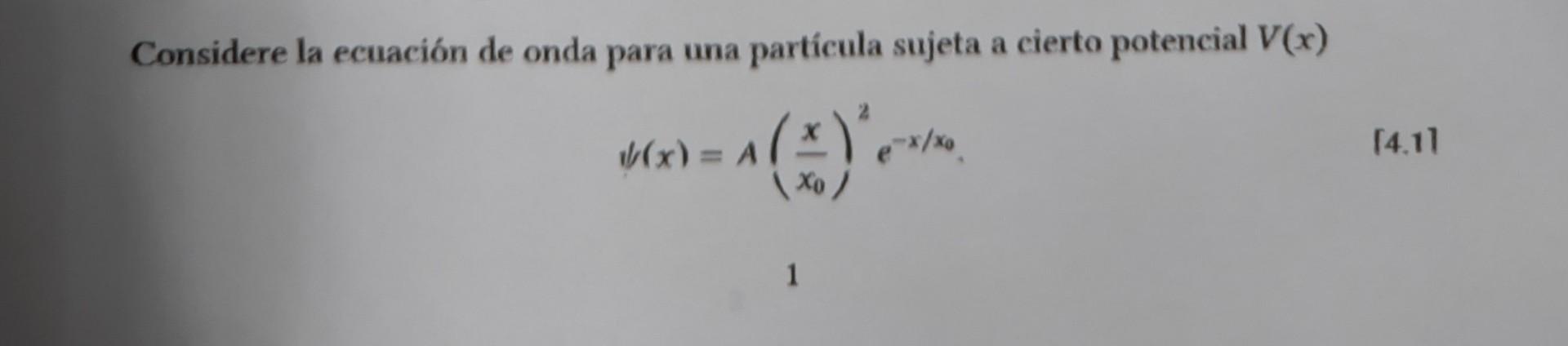 Solved Consider the wave equation for a particle subjected | Chegg.com