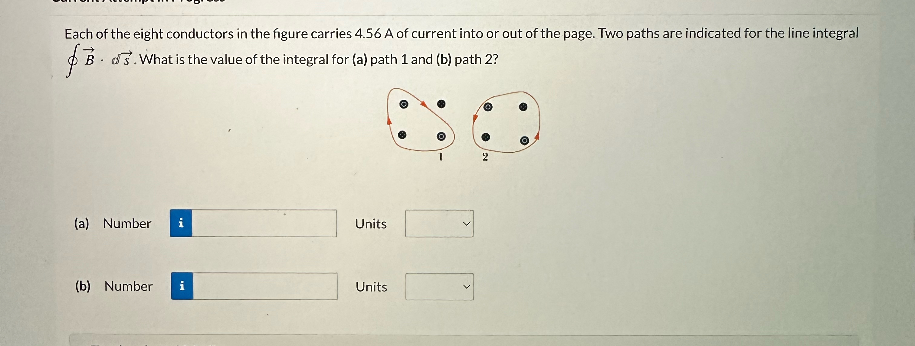 Solved Each of the eight conductors in the figure carries | Chegg.com