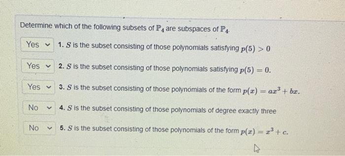 Solved Determine which of the following subsets of R3X3 are | Chegg.com