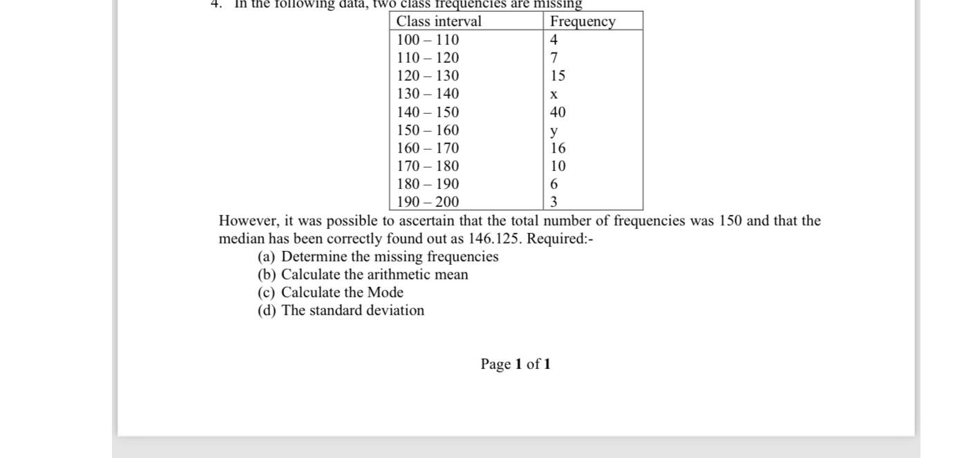 Solved \table[[Class | Chegg.com
