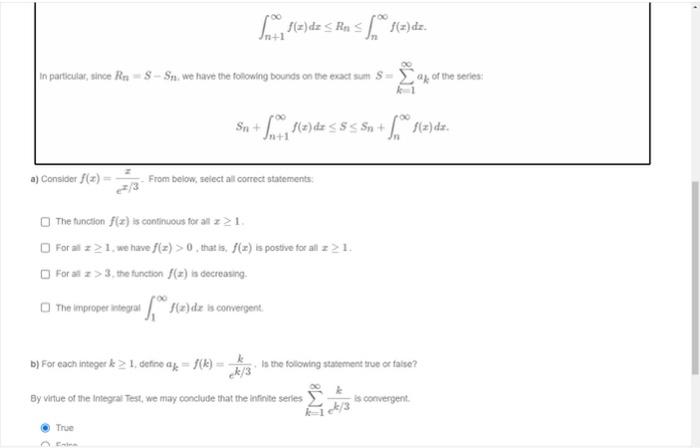 Solved When applicable, the Remainder Estimate Theorem for | Chegg.com