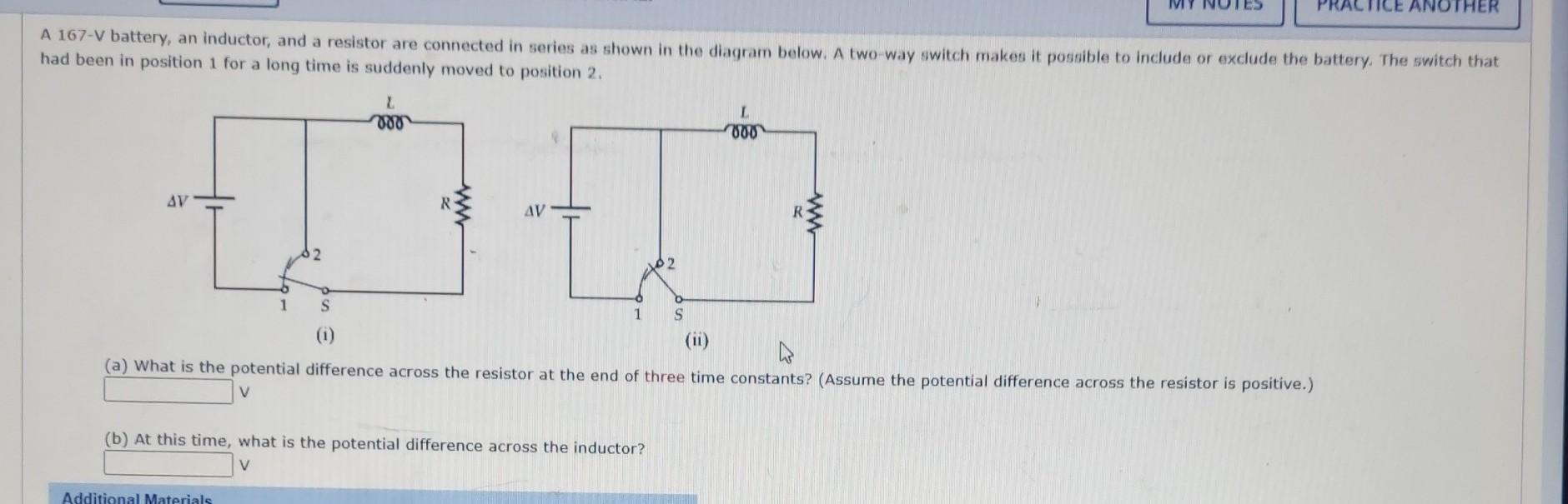 [Solved]: (a) What is the potential difference across t