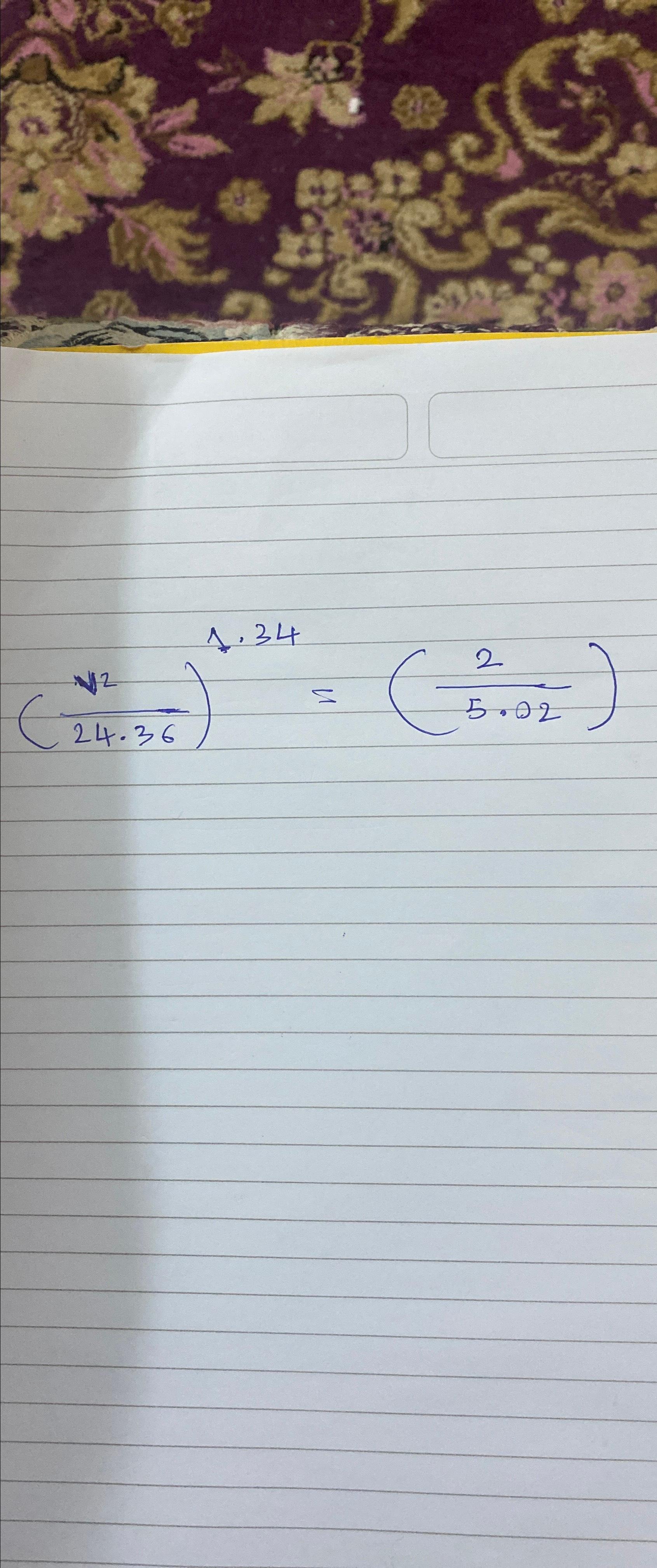 Solved (V224.36)1.34=(25.02) | Chegg.com