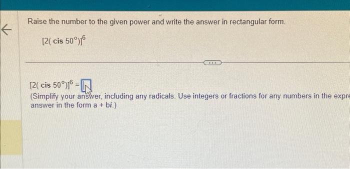 Raise the number to the given power and write the | Chegg.com