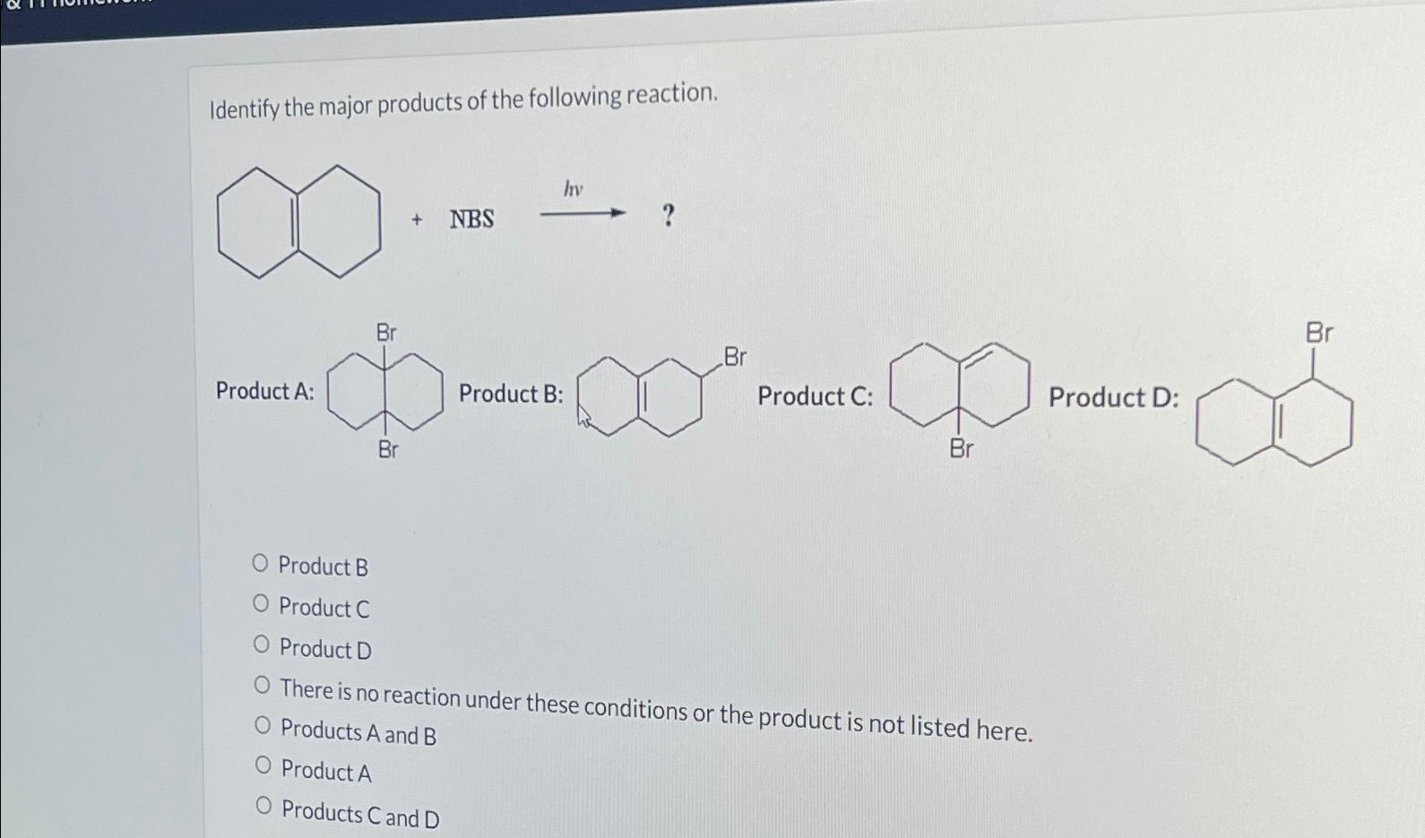 Solved Identify the major products of the following | Chegg.com