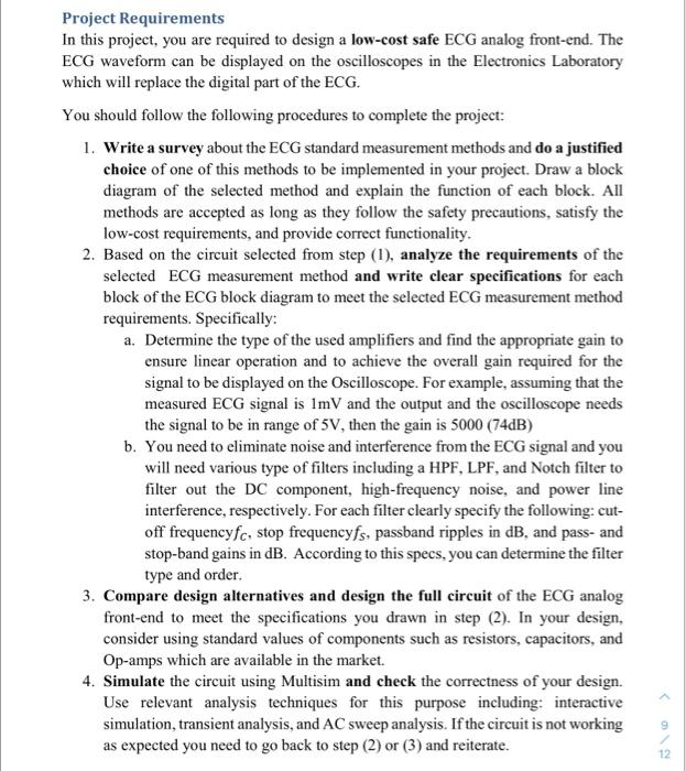 Solved Project Requirements In this project, you are | Chegg.com