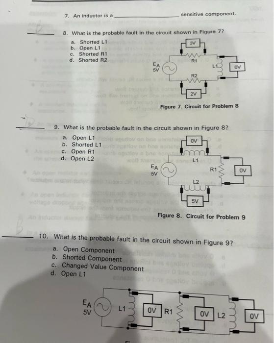 Solved 1. A shorted inductor in a series AL circuit will | Chegg.com