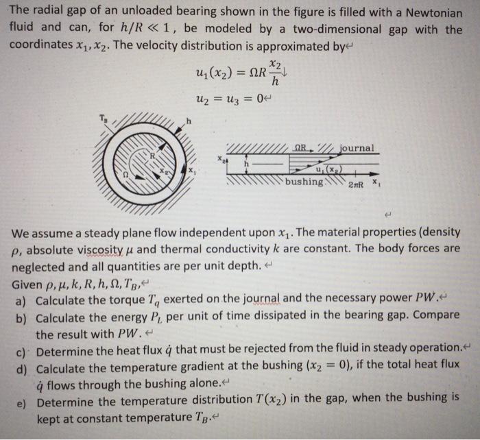 The radial gap of an unloaded bearing shown in the | Chegg.com