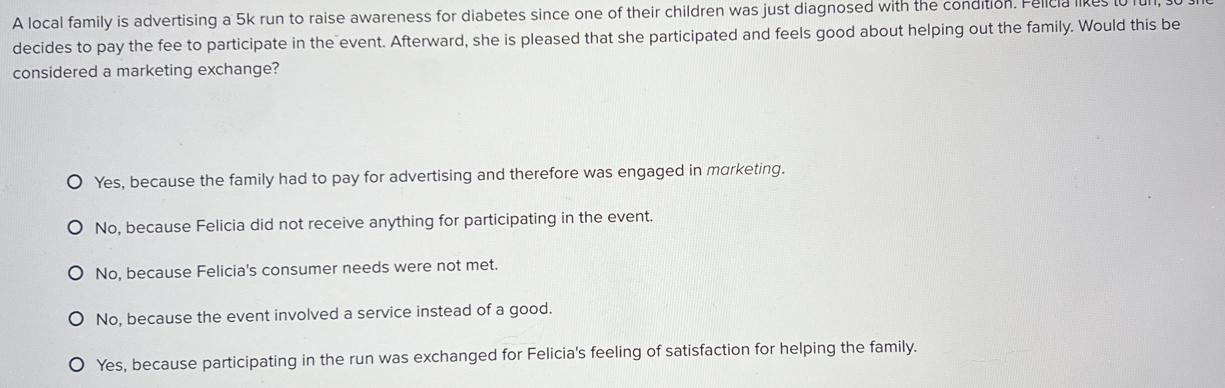 Solved When marketers develop a product that satisfies the | Chegg.com