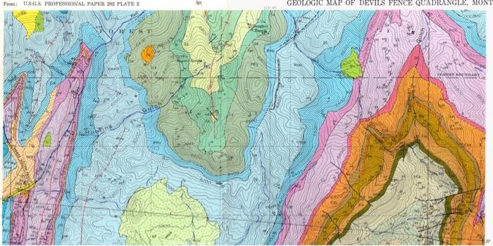 Devilsfence GeoMap.pdf Refer to the Geologic Map of | Chegg.com