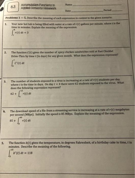 Solved Accumulation Functions In Name Applied Contexts