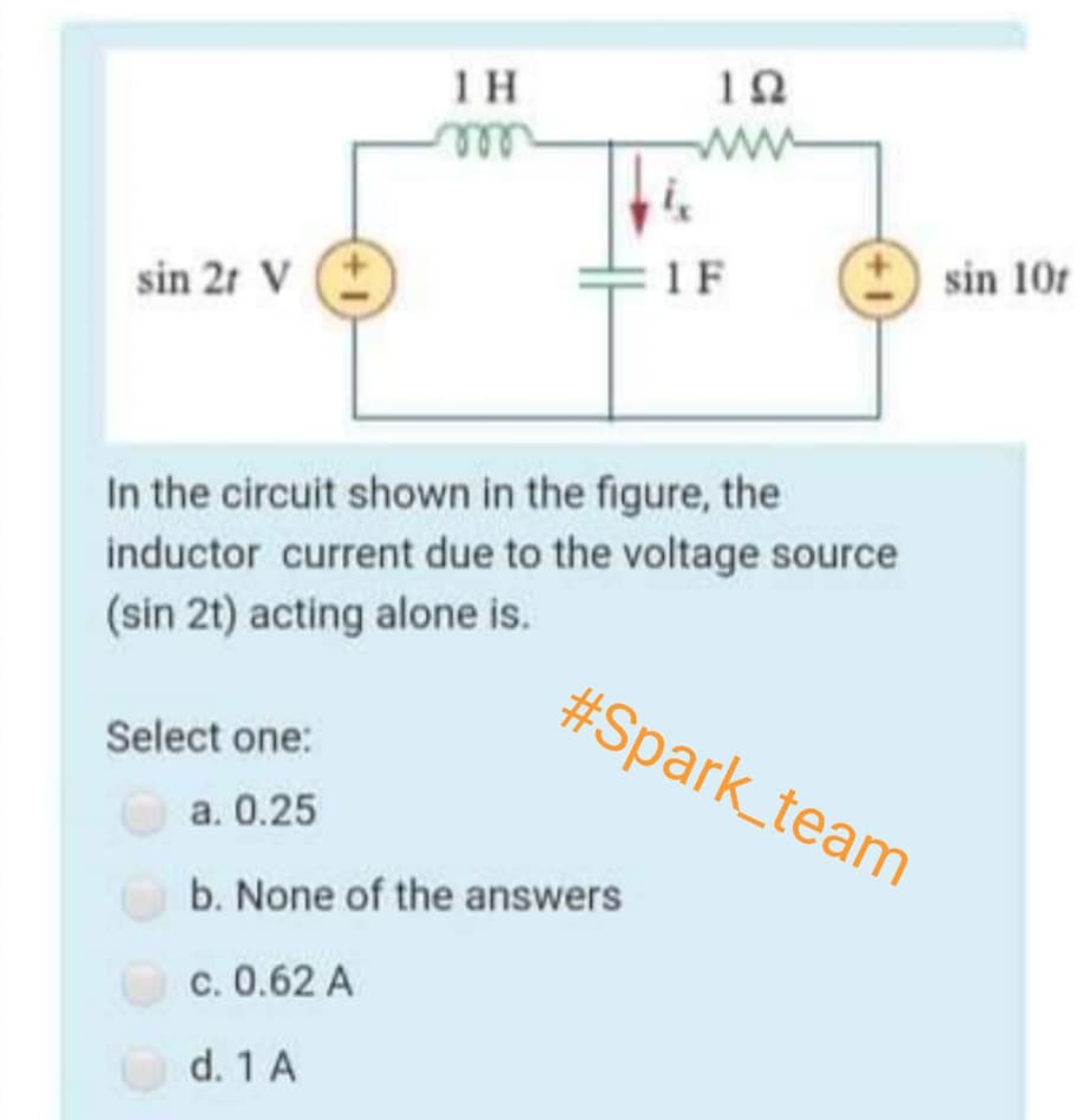 Solved 1 Н 000 112 w sin 21 V IF sin 101 In the circuit | Chegg.com
