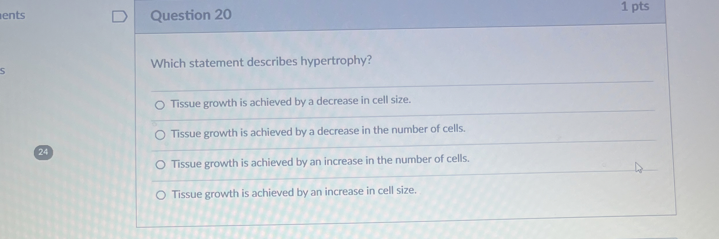 Solved Question 201 ﻿ptsWhich statement describes | Chegg.com
