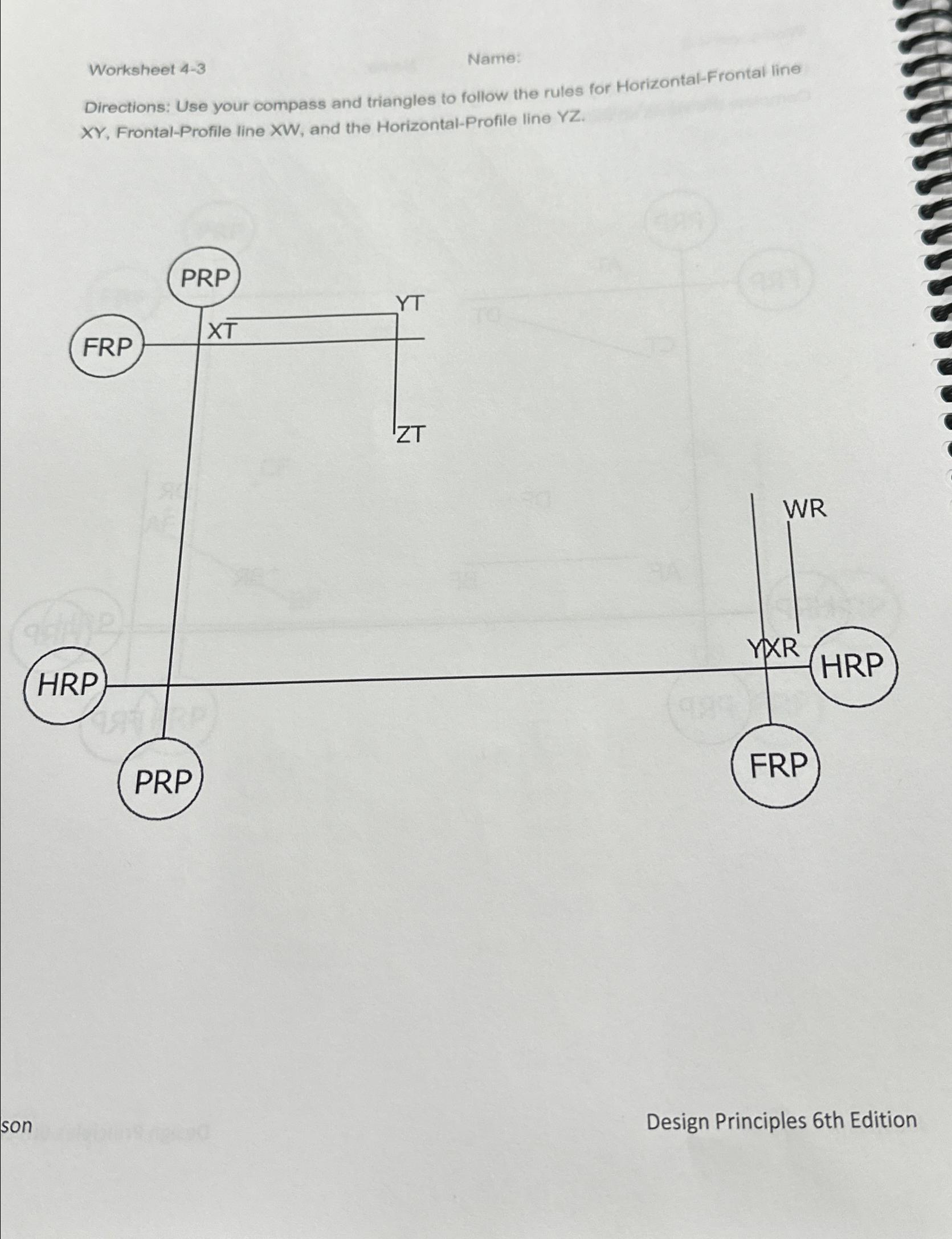 Solved Worksheet 4-3Name:Directions: Use your compass and | Chegg.com