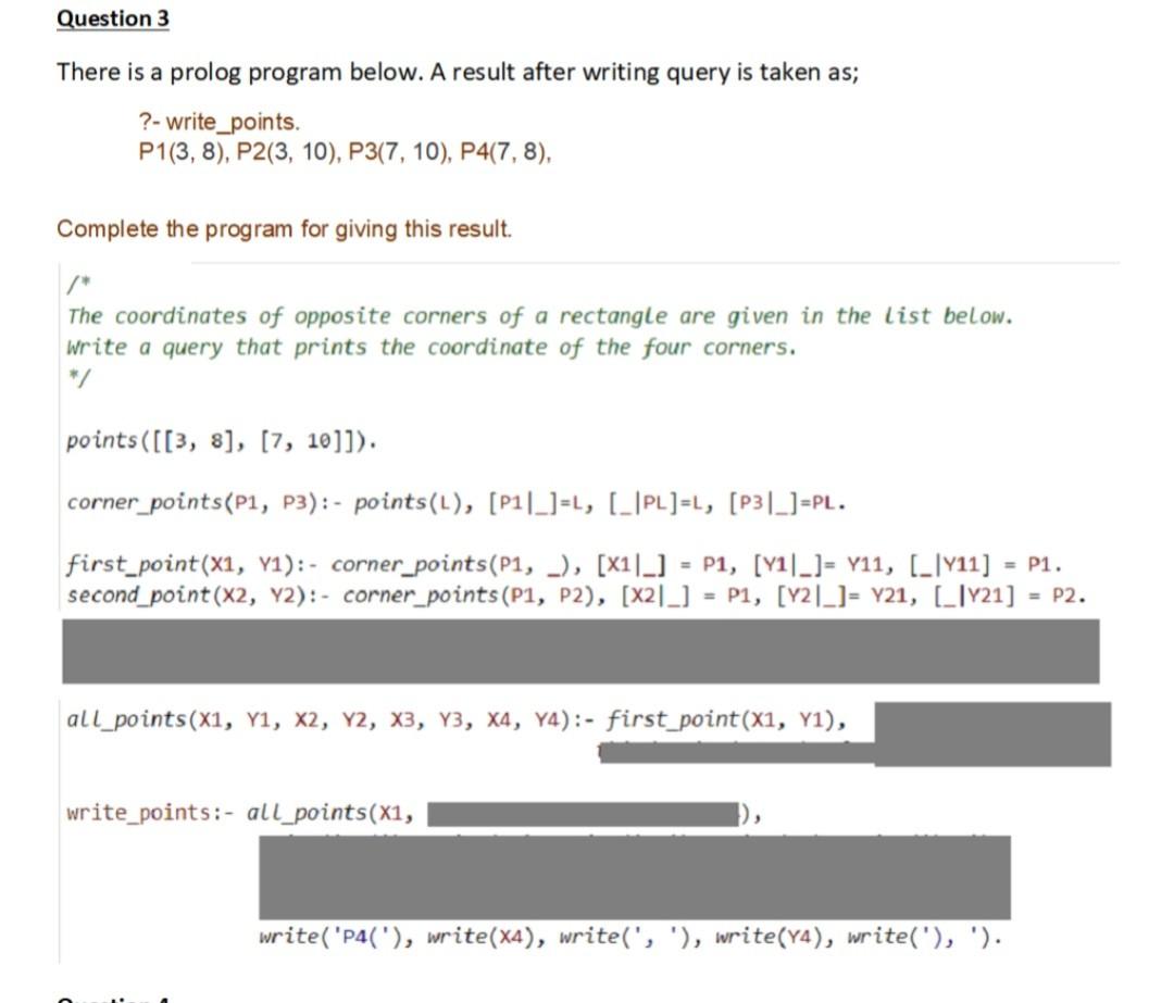Solved There is a prolog program below. A result after | Chegg.com