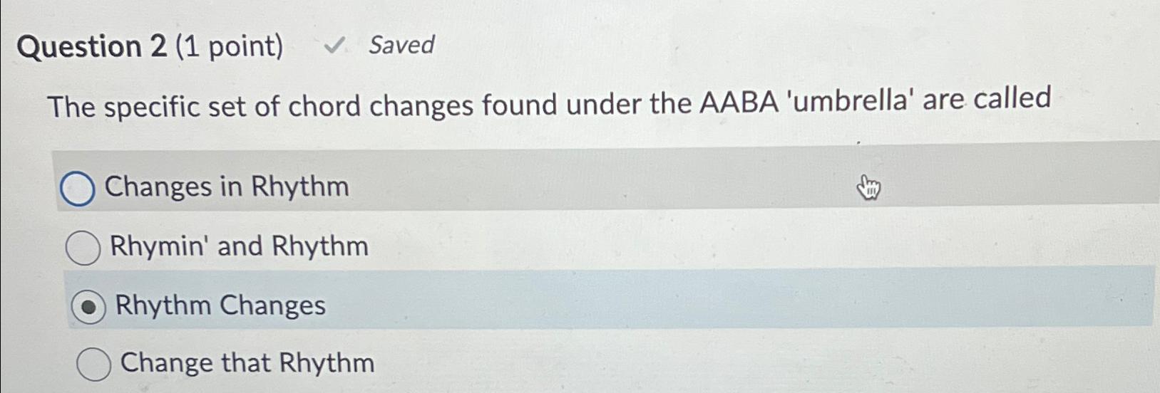 Solved Question 2 (1 ﻿point) ﻿SavedThe specific set of | Chegg.com