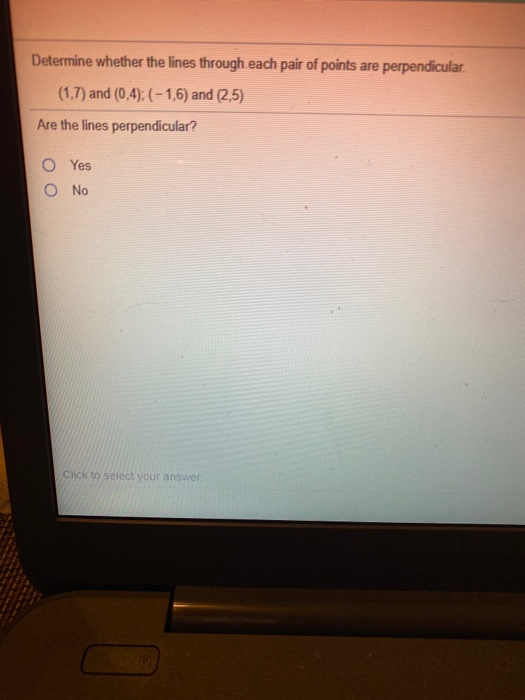 Solved Determine whether the lines through each pair of | Chegg.com