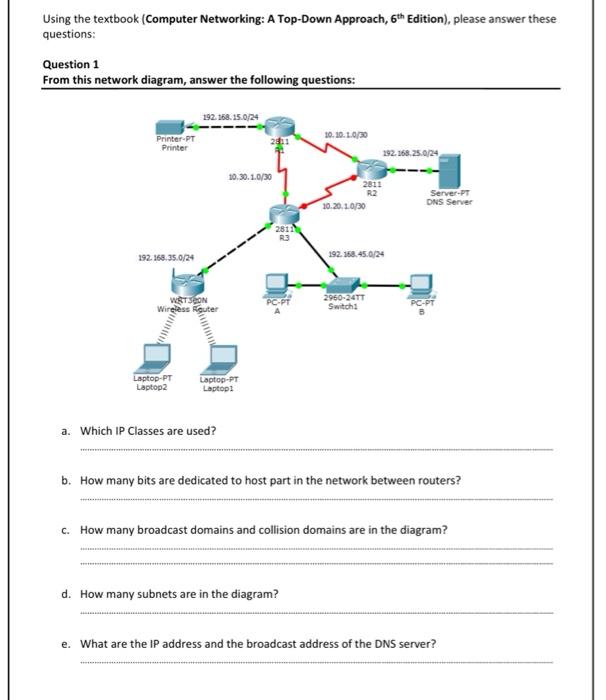 Solved Using the textbook (Computer Networking: A Top-Down | Chegg.com