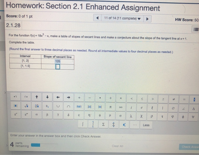 Solved Homework Section 2 1 Enhanced Assignment Score 0 Of