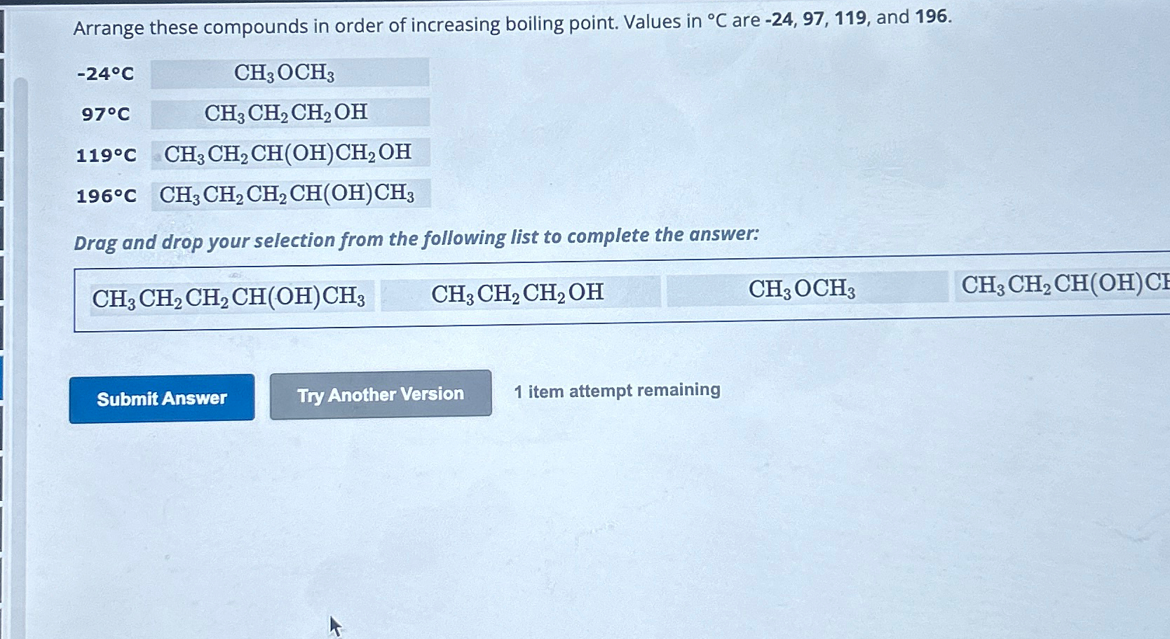 Solved Arrange these compounds in order of increasing | Chegg.com
