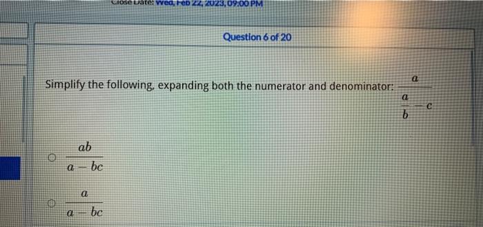 Solved Simplify the following, expanding both the numerator | Chegg.com