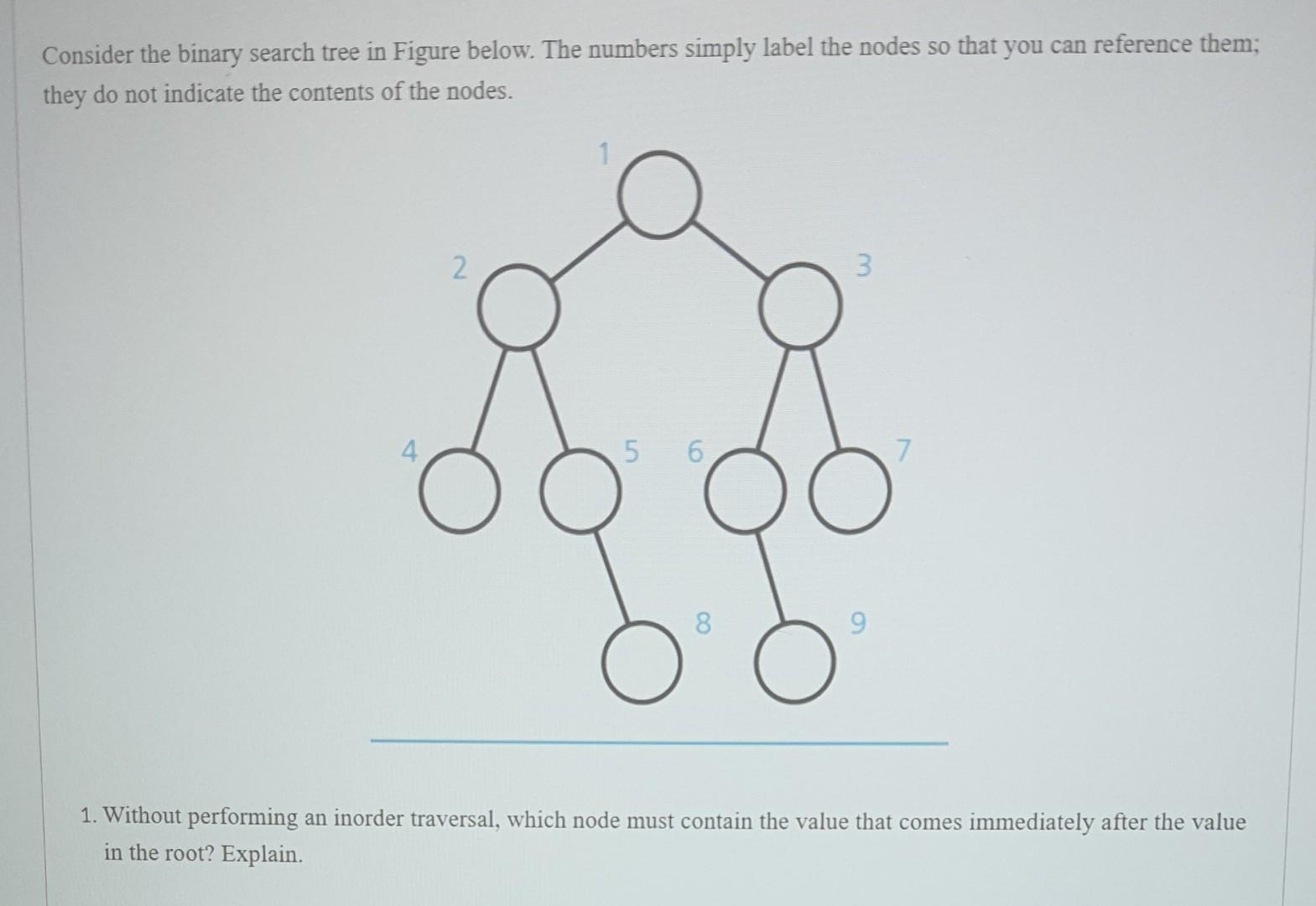 Solved Consider the binary search tree in Figure 15-20 . The | Chegg.com