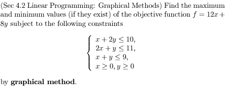 Solved (Sec 4.2 ﻿Linear Programming: Graphical Methods) | Chegg.com