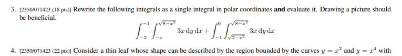 Solved I need help on number 3 ﻿only ﻿18pts ﻿Rewrite the | Chegg.com