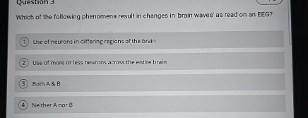 Solved Question 3Which of the following phenomena result in | Chegg.com