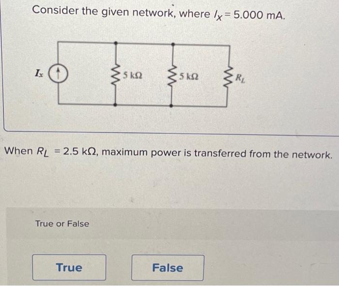 Consider the given network, where Ix=5.000 mA. When | Chegg.com