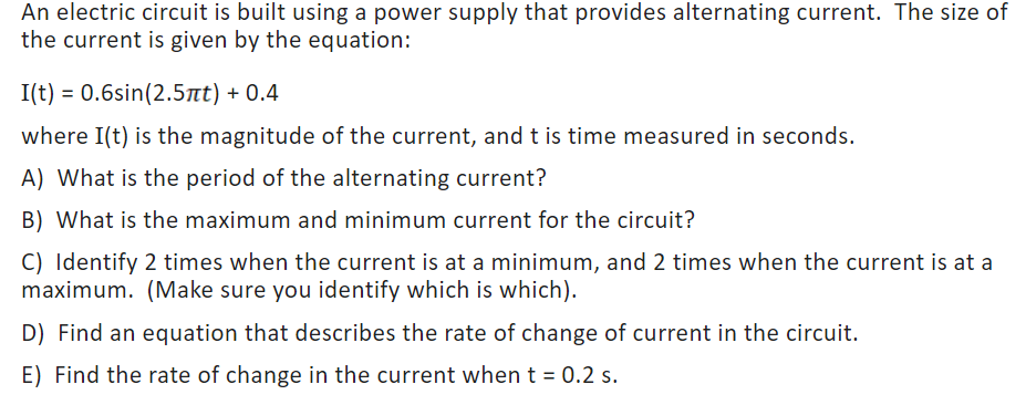 Solved An electric circuit is built using a power supply | Chegg.com