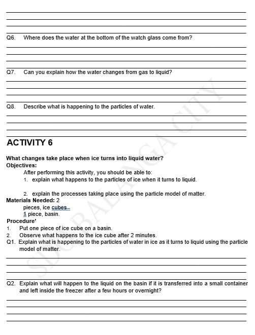 Solved Activity 5. What changes take place when water is | Chegg.com