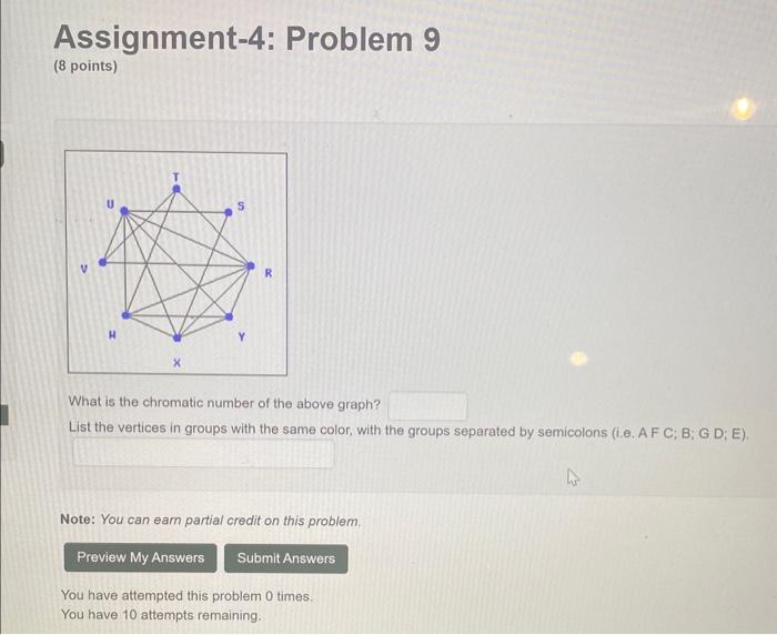 Solved Assignment-4: Problem 9 (8 points) What is the | Chegg.com