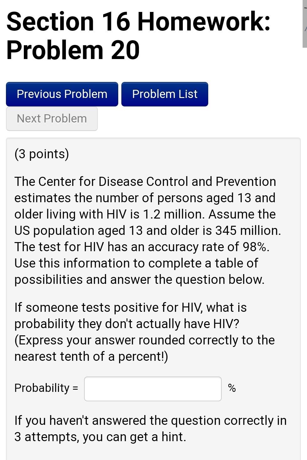 Solved Section 16 Homework: Problem 20 Previous Problem | Chegg.com