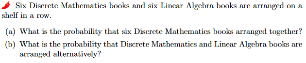 Solved Six Discrete Mathematics books and six Linear Algebra | Chegg.com