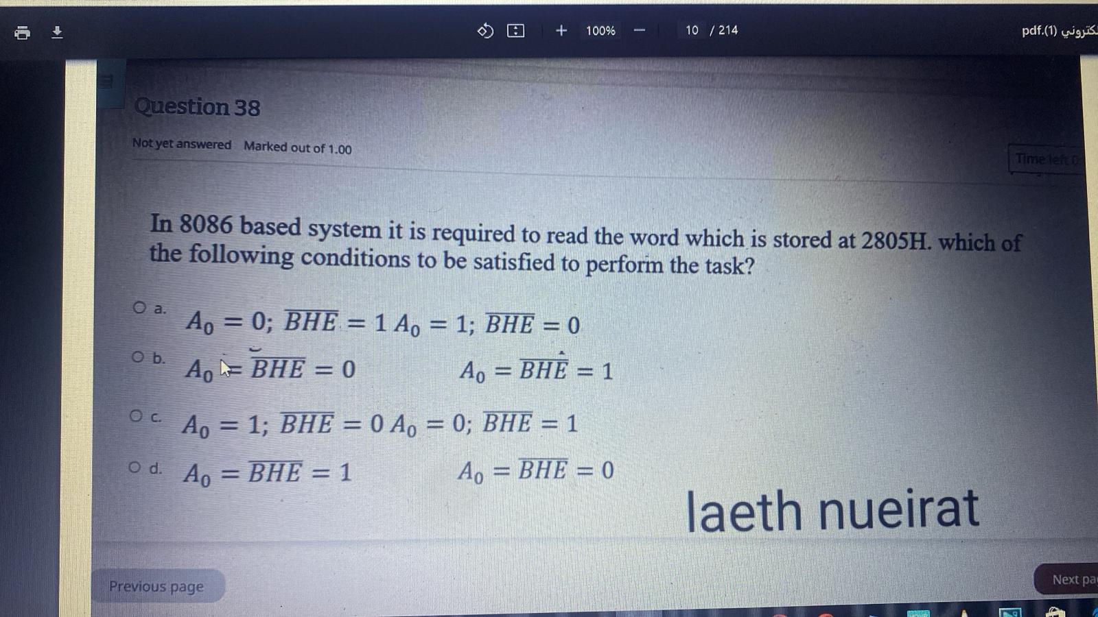Solved Not yet answered Marked out of 1.00In 8086 ﻿based | Chegg.com